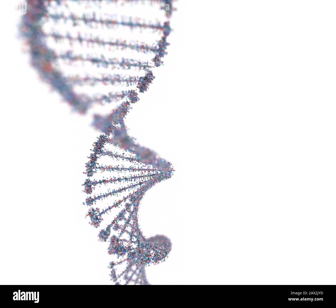 Colorful DNA molecule. Structure of the genetic code. Genetic Syndrome ...