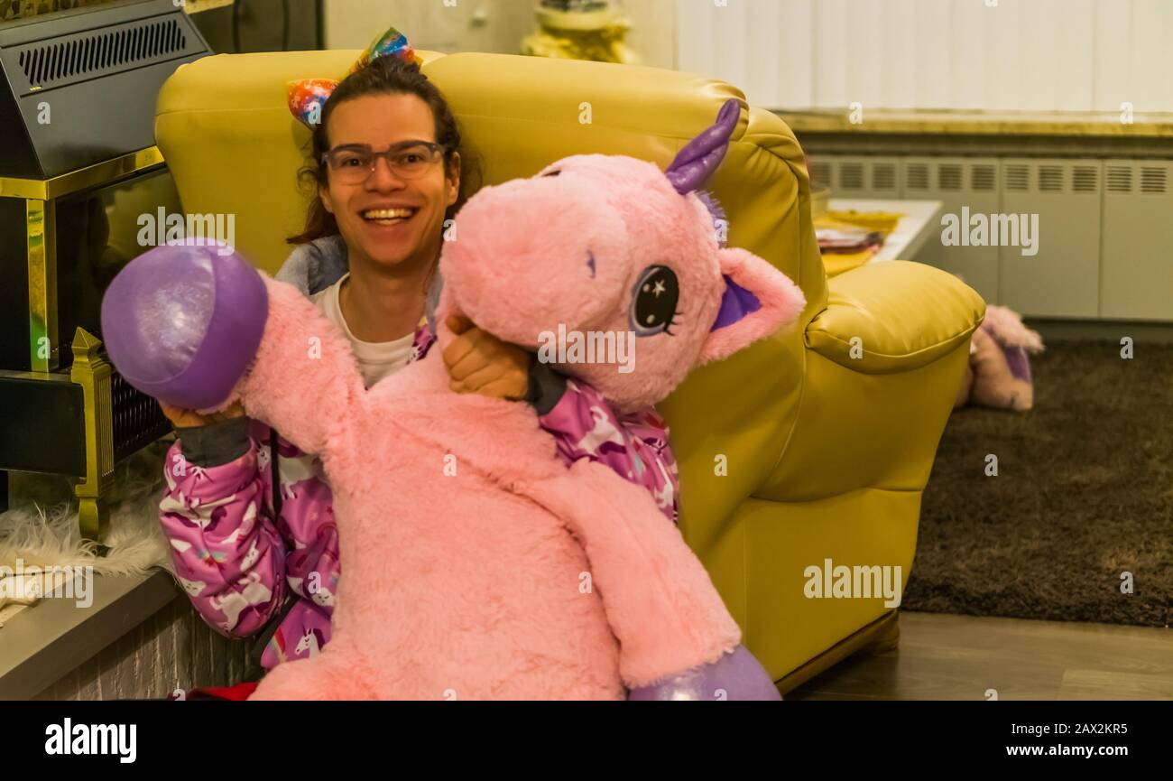 LGBT Diversity, very funny and cute portrait of a transgender girl ...