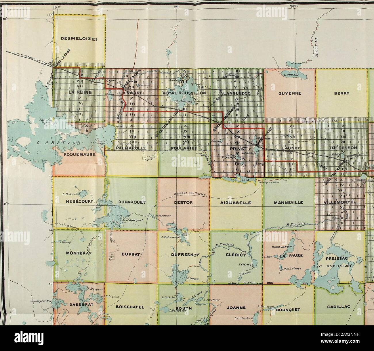Un nouveau centre de colonisation, l'Abitibi Stock Photo - Alamy