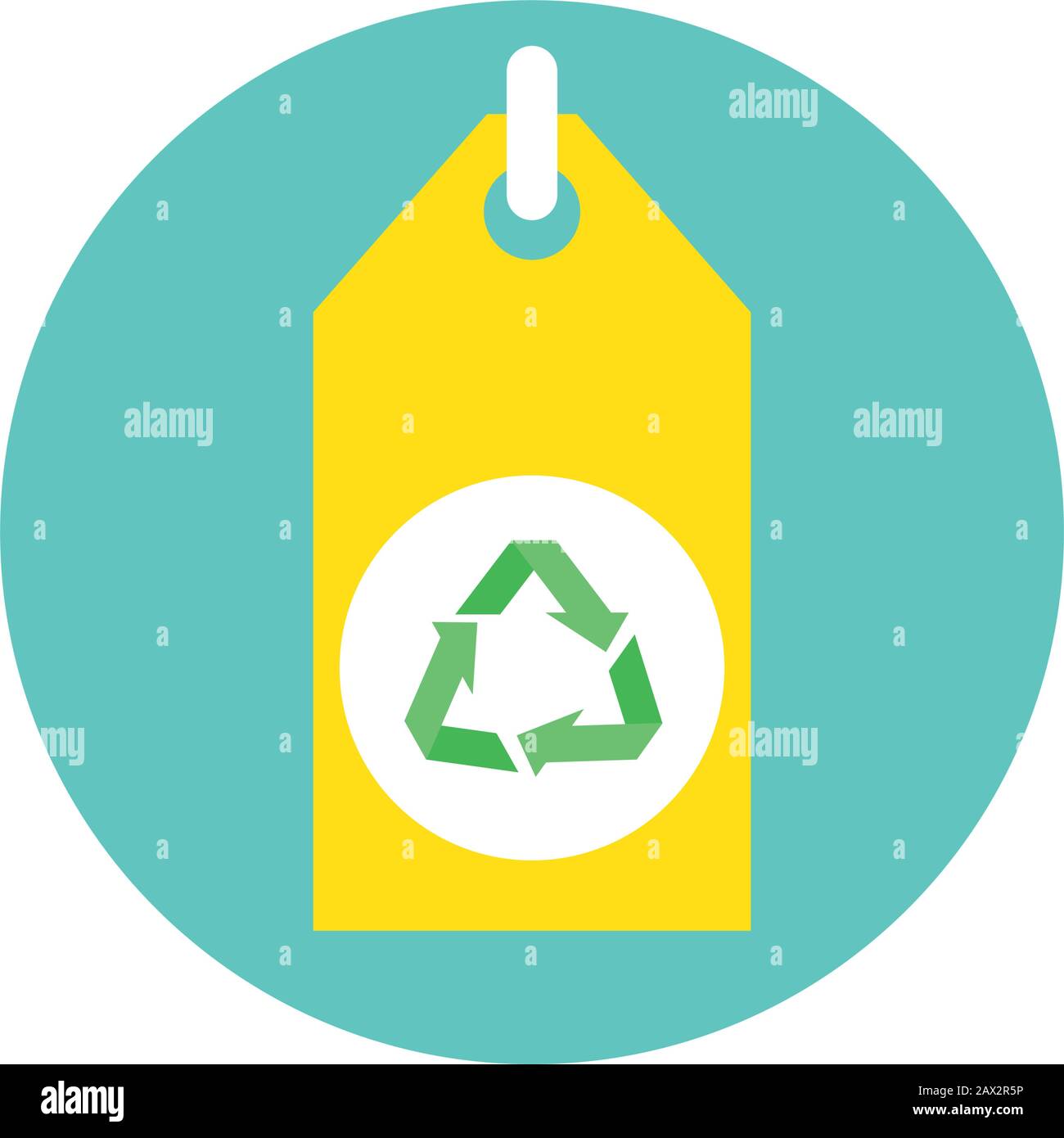 arrows recycle symbol in commercial tag Stock Vector Image & Art - Alamy