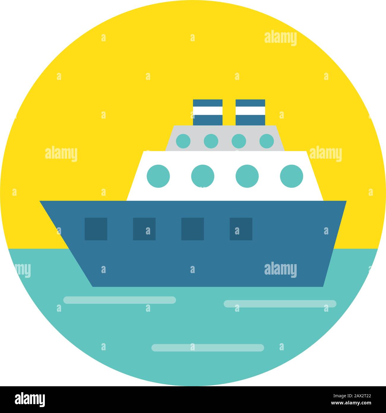 ship boat in the sea icon Stock Vector Image & Art - Alamy