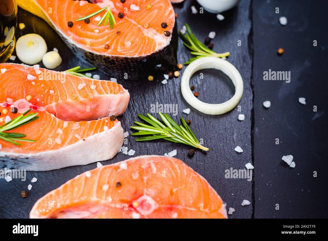 Seafood ingredient border hi-res stock photography and images - Alamy