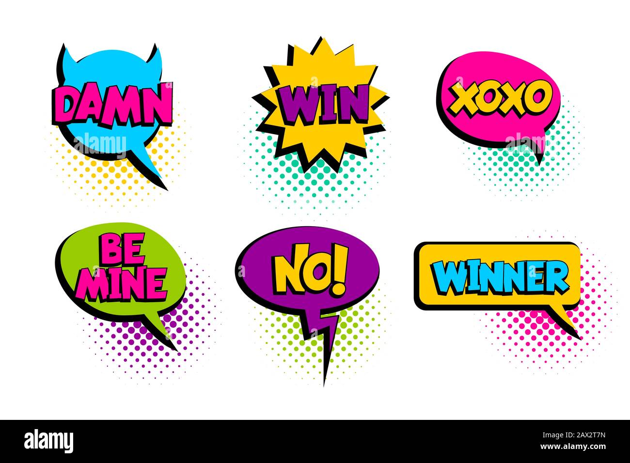 Funny cartoon superhero bubble Stock Vector Images - Alamy