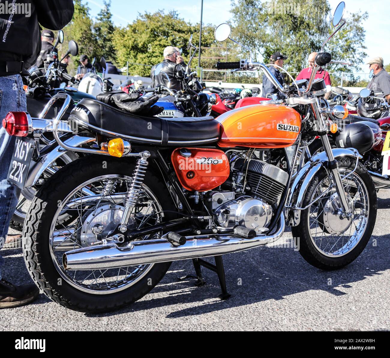 Two stroke motorcycles Stock Photo - Alamy