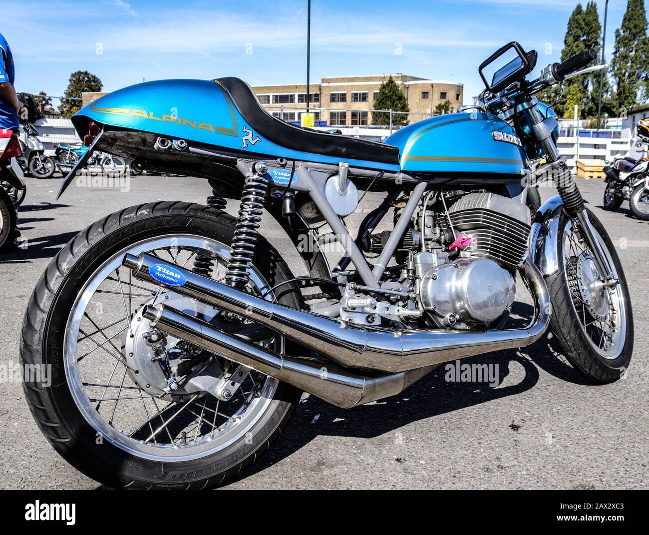 Two stroke motorcycles Stock Photo - Alamy