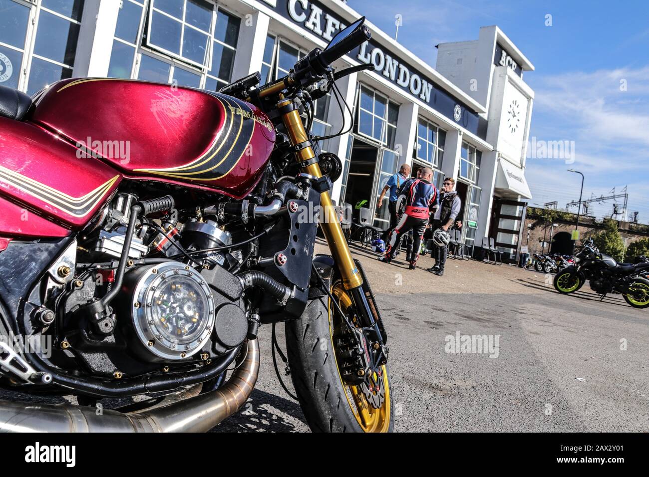 Two stroke motorcycles Stock Photo - Alamy