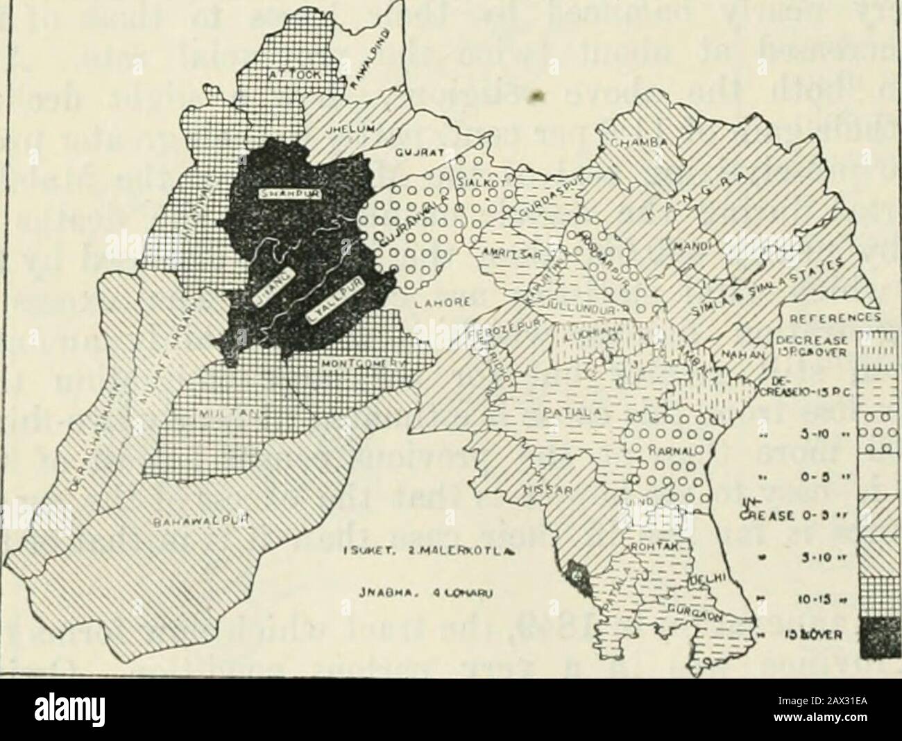 Census of India, 1911 .. . Itote.—The Afrom this map. reiicios ami ...
