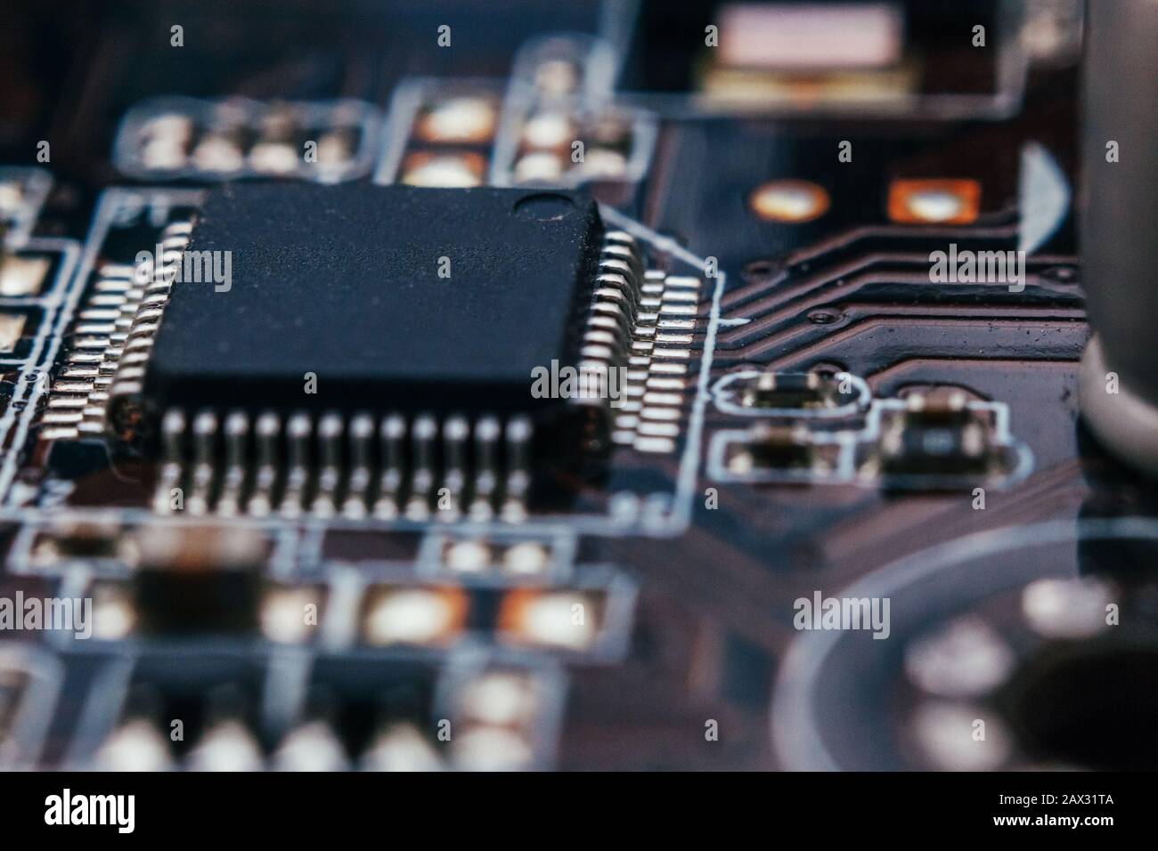 Circuit board repair. Electronic hardware modern technology ...