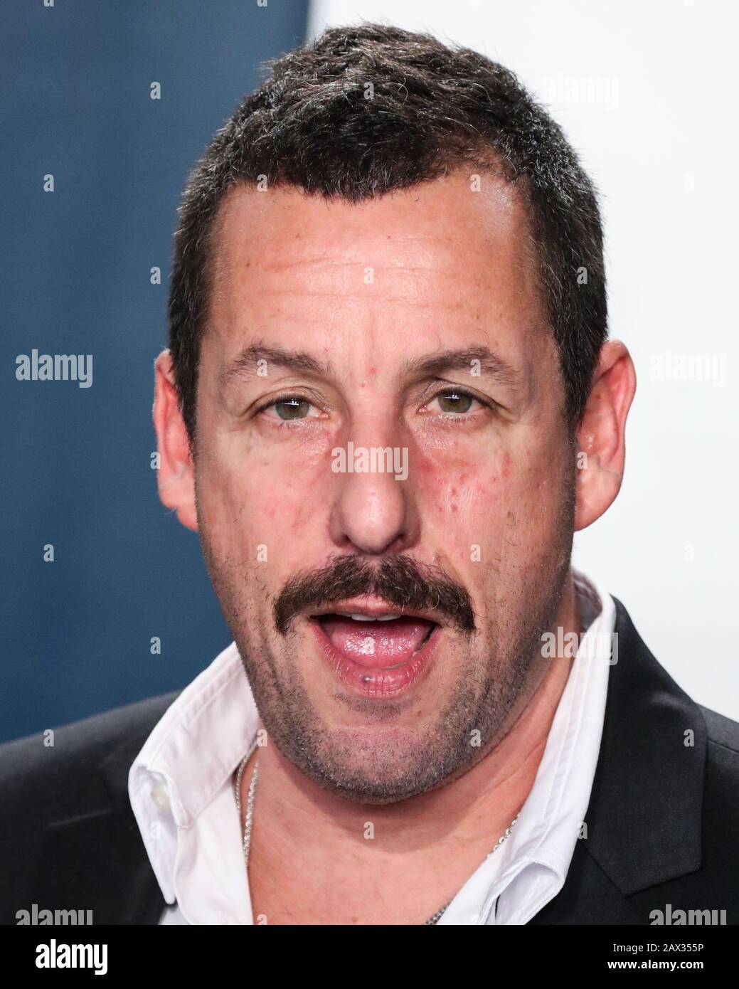 BEVERLY HILLS, LOS ANGELES, CALIFORNIA, USA - FEBRUARY 09: Adam Sandler ...