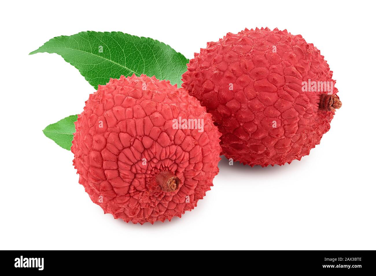 lychee fruit isolated on white background with clipping path and full ...