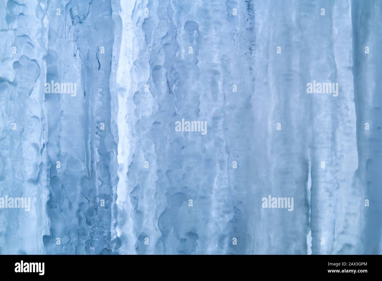 blue background - natural ice wall of the glacier Stock Photo - Alamy