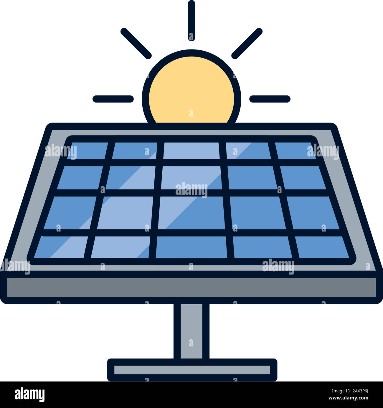 solar panel device isolated icon Stock Vector Image & Art - Alamy