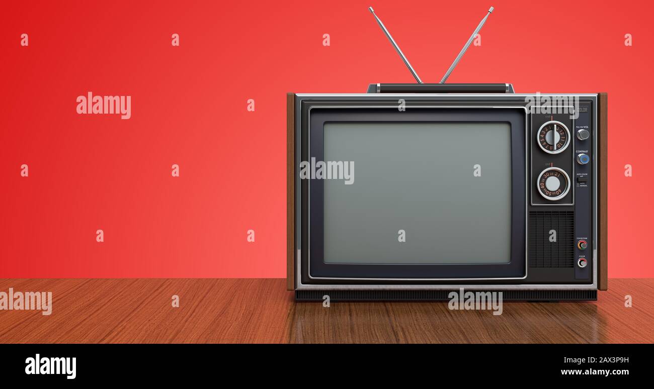 Retro tv set hi-res stock photography and images - Alamy