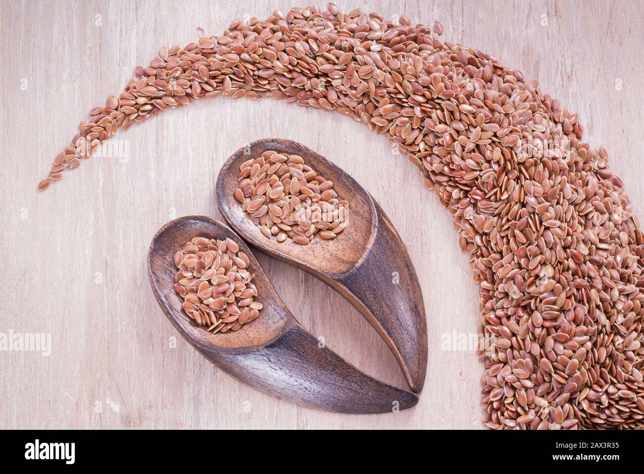 Crushed flax seeds ground linseed hi-res stock photography and images - Alamy