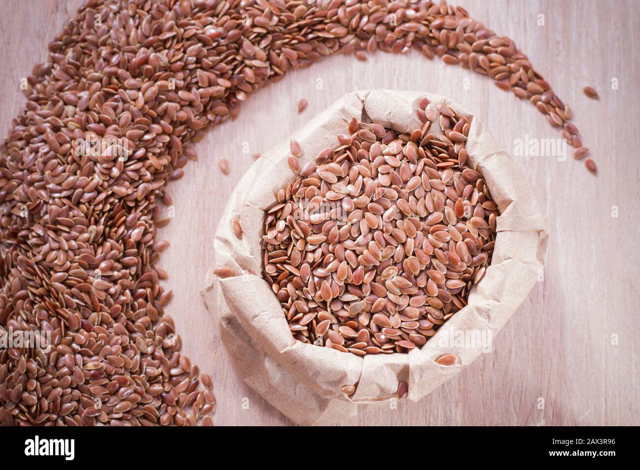Crushed flax seeds ground linseed hi-res stock photography and images - Alamy