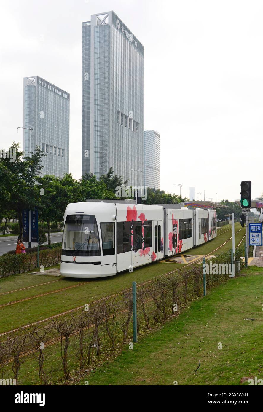 Guangzhou tram canton tower hi-res stock photography and images - Alamy