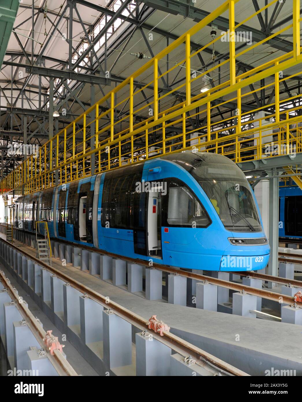 Parked trams hi-res stock photography and images - Alamy