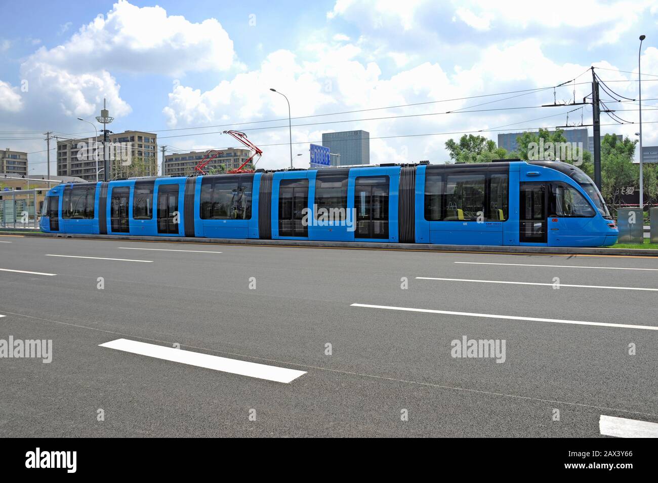 Shenyang's modern tram system opened for use in August 2013. A100% 5 ...
