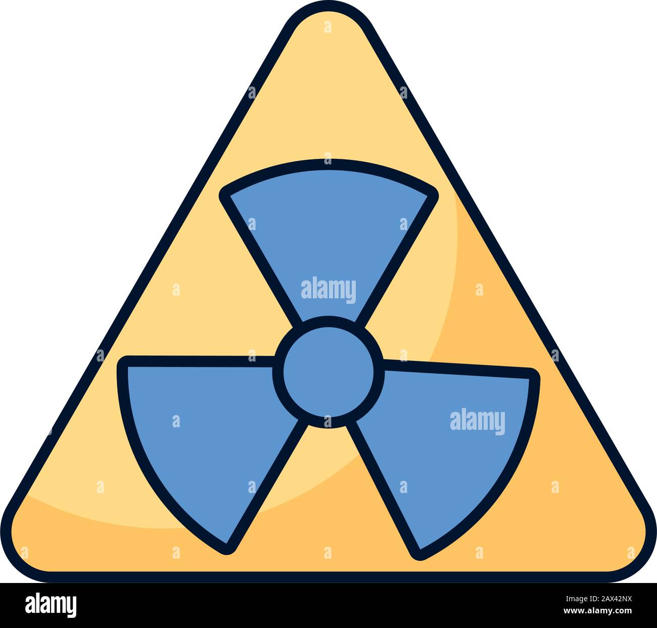 nuclear symbol caution isolated icon Stock Vector Image & Art - Alamy