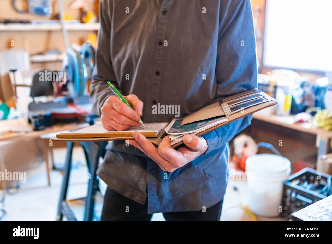 Man inside home garage hi-res stock photography and images - Alamy