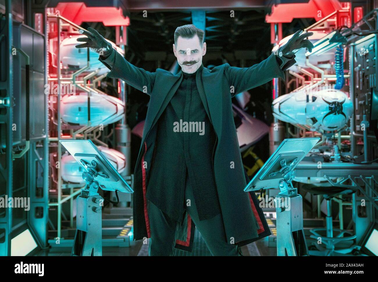 SONIC THE HEDGEHOG, Jim Carrey as Dr. Ivo Robotnik, 2020. ph: Doane ...