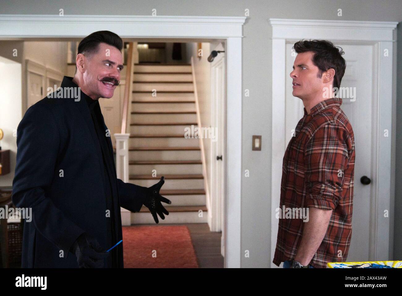 SONIC THE HEDGEHOG, from left: Jim Carrey as Dr. Ivo Robotnik, James ...
