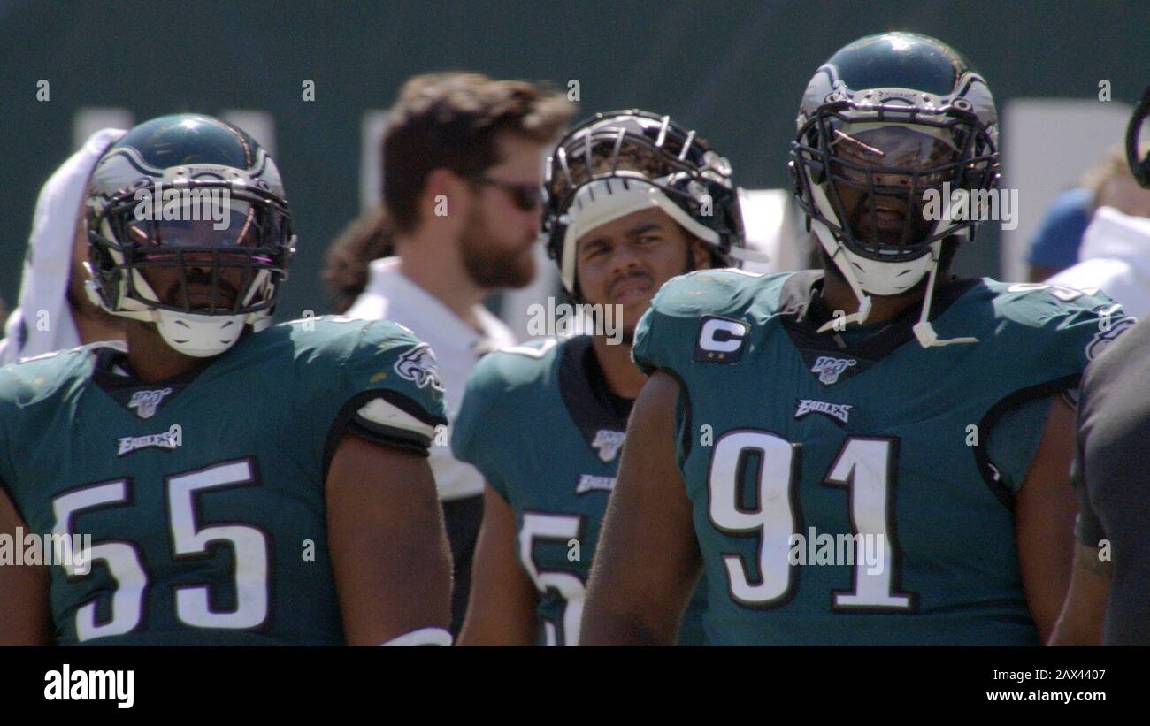 ALL OR NOTHING: PHILADELPHIA EAGLES, front from left: Brandon Graham ...