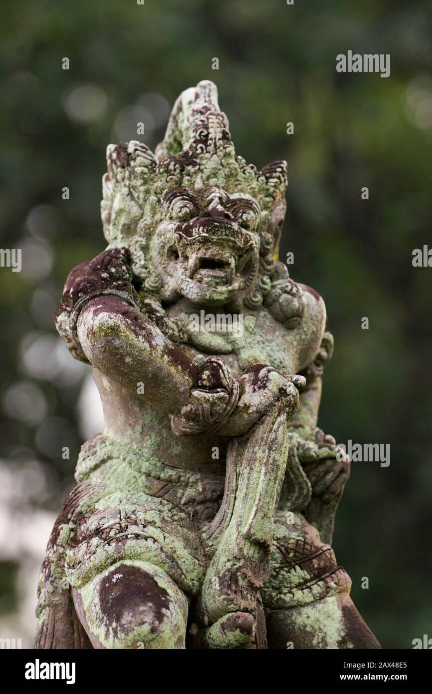 A stone statue of a Hindu God or diety - Barong. Bali, Indonesia Stock ...