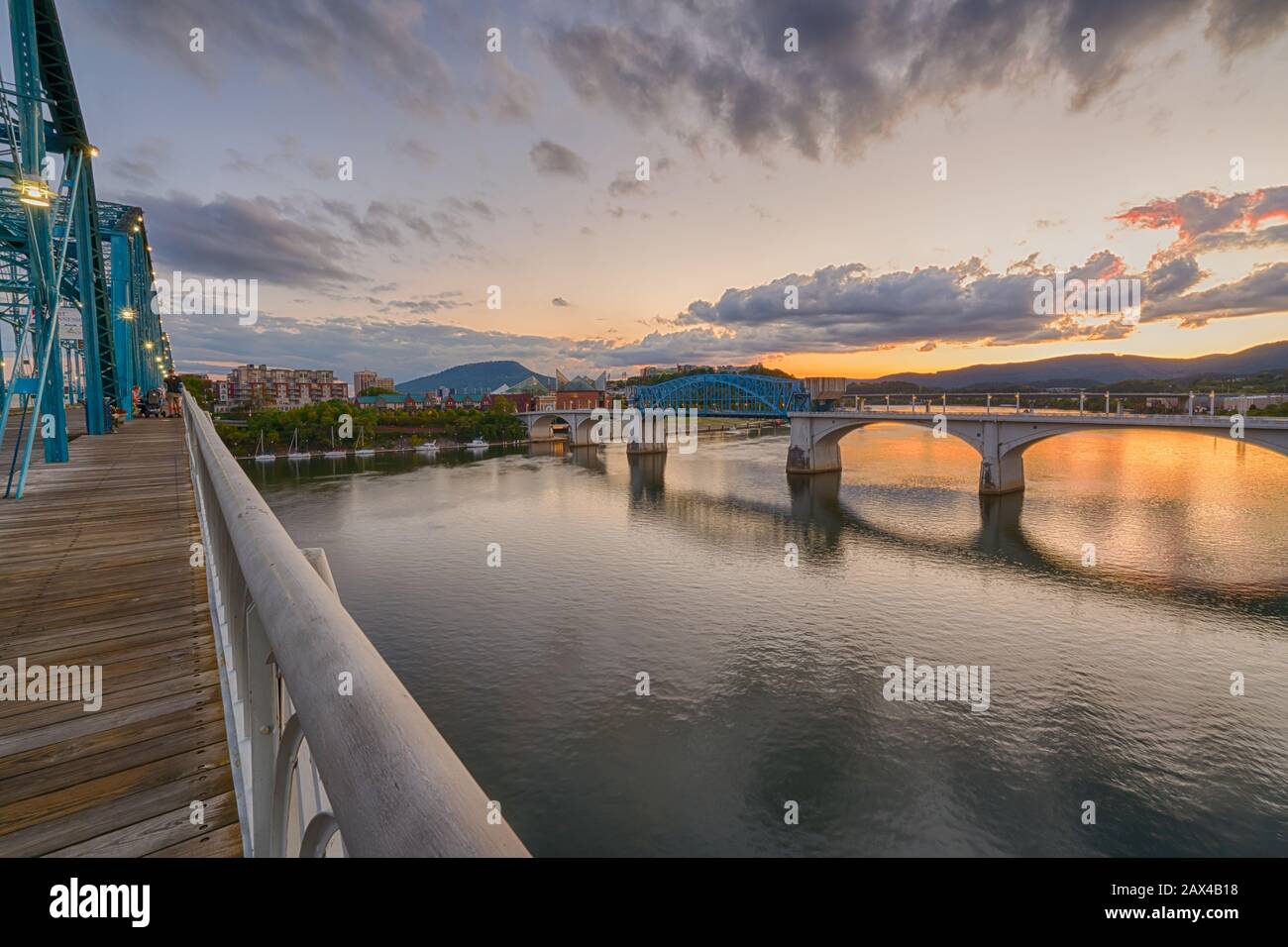 Chattanooga, TN - October 8, 2019: Chattanooga City Skyline along the ...