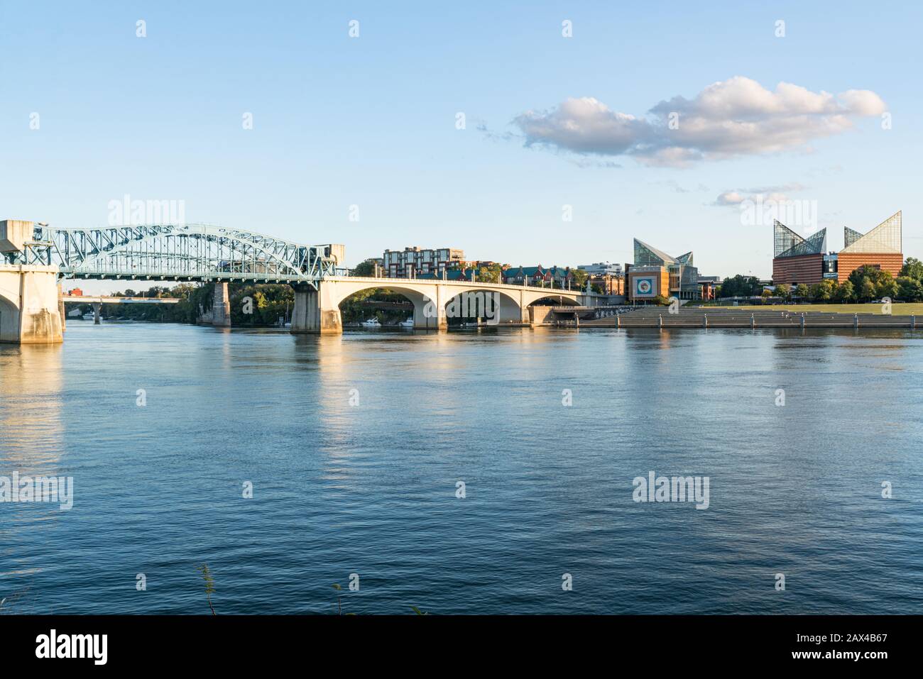 Chattanooga, TN - October 8, 2019: Chattanooga City Skyline along the ...