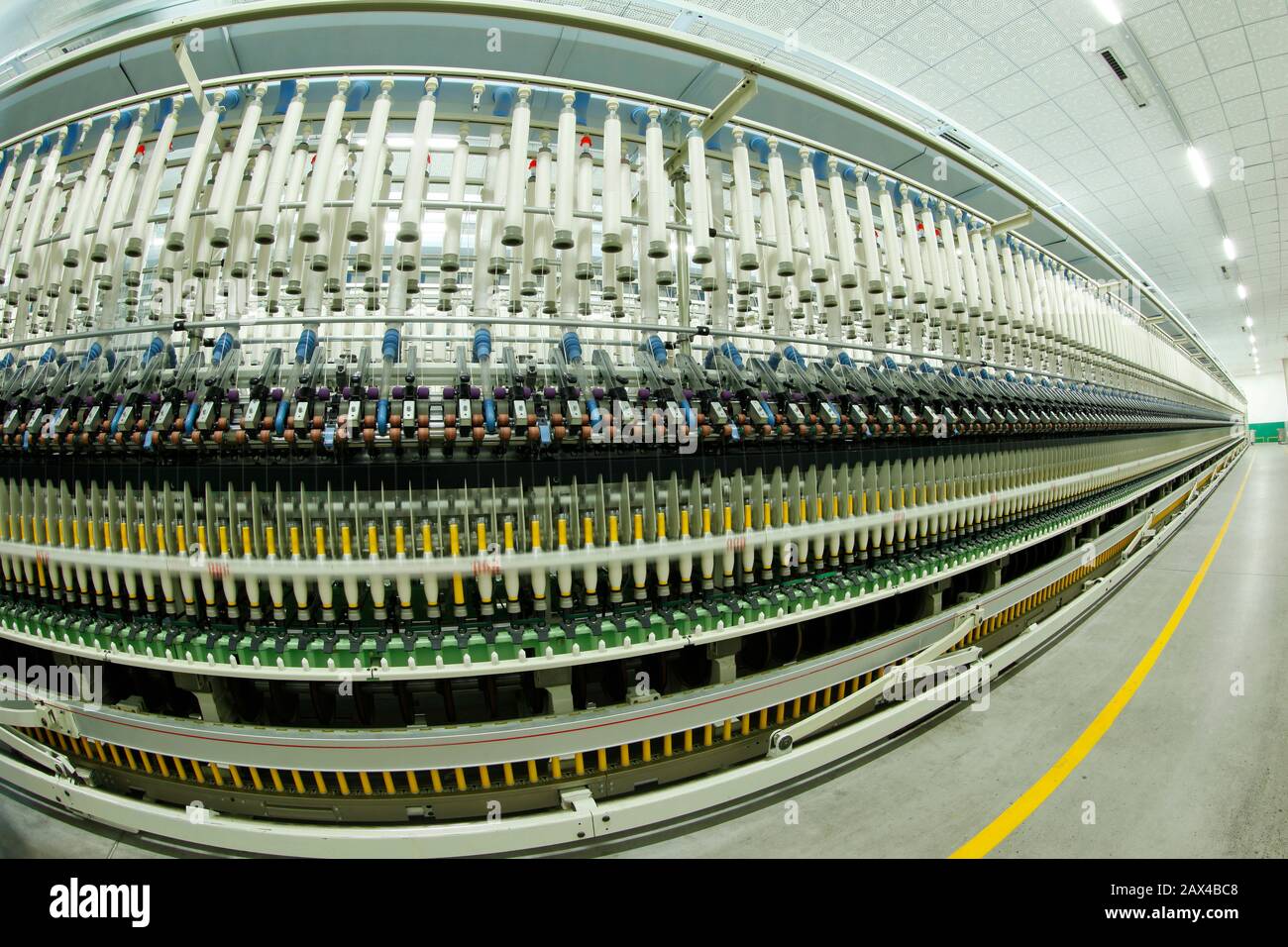The spinning mill workshop Stock Photo - Alamy