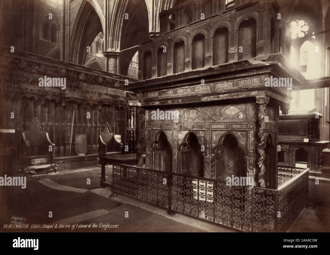 1875 ca , LONDON , GREAT BRITAIN : The WESTMINSTER ABBEY , Chapel and ...