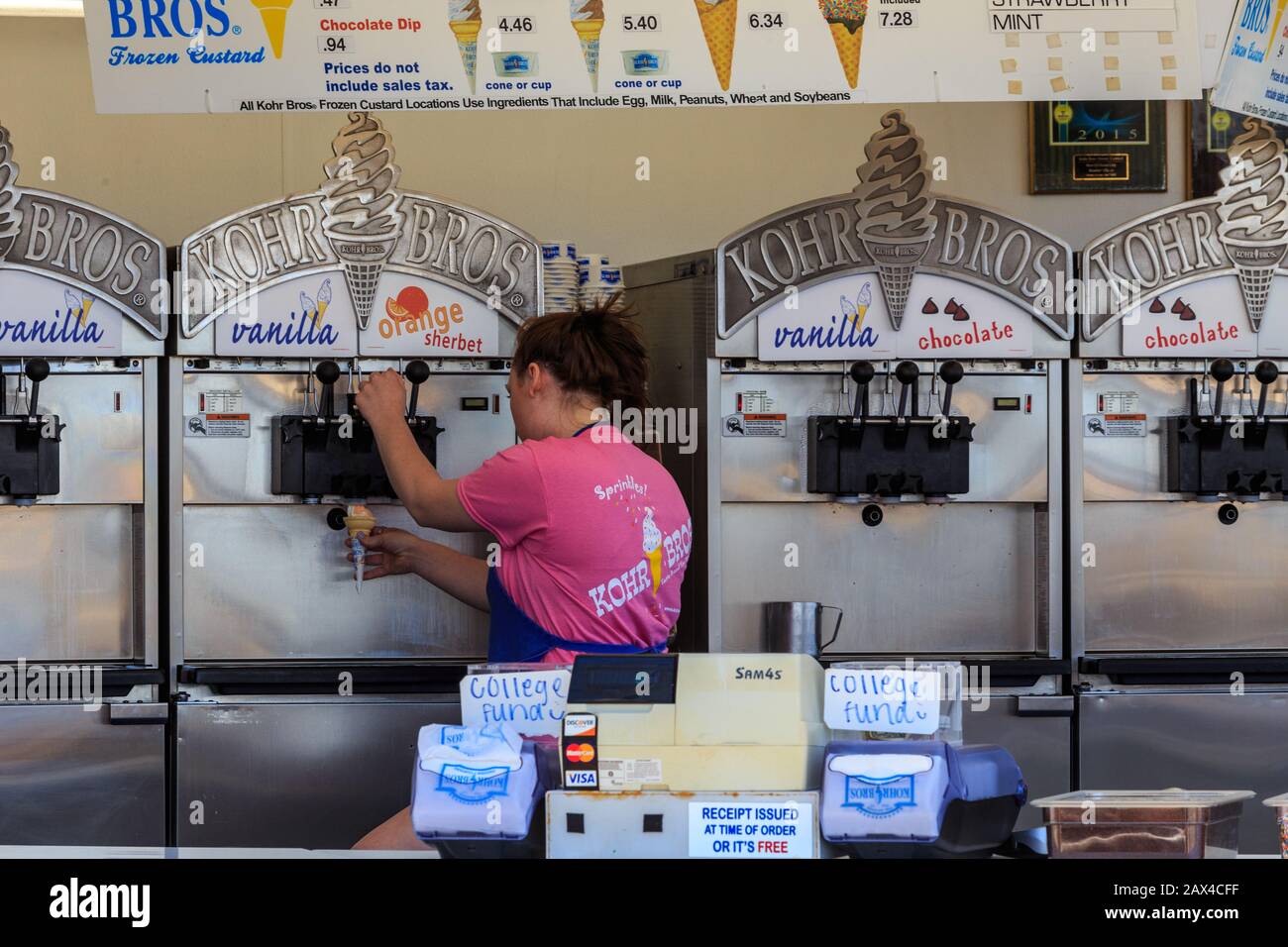 Boardwalk soft serve ice cream hi-res stock photography and images - Alamy