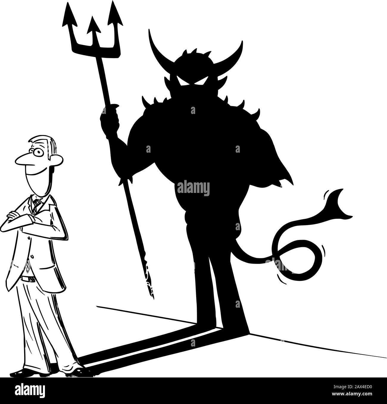 Hand shadow drawing on white Stock Vector Images - Alamy