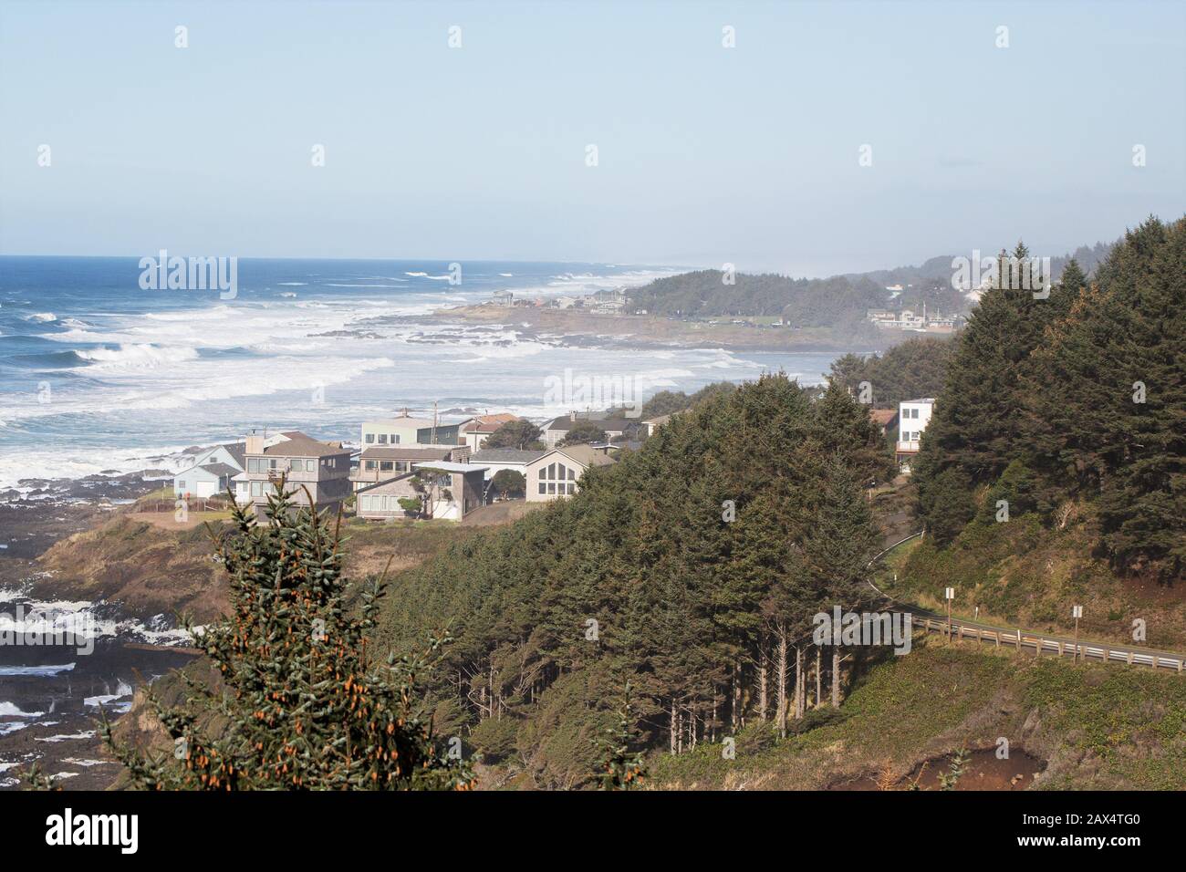 Aerial view oregon coast hi-res stock photography and images - Alamy