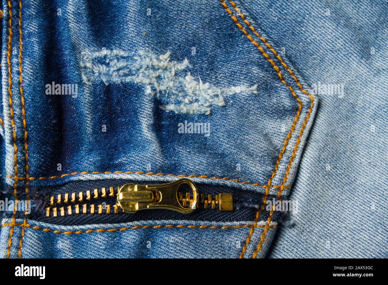 Cowboy cloth texture, close up Stock Photo - Alamy
