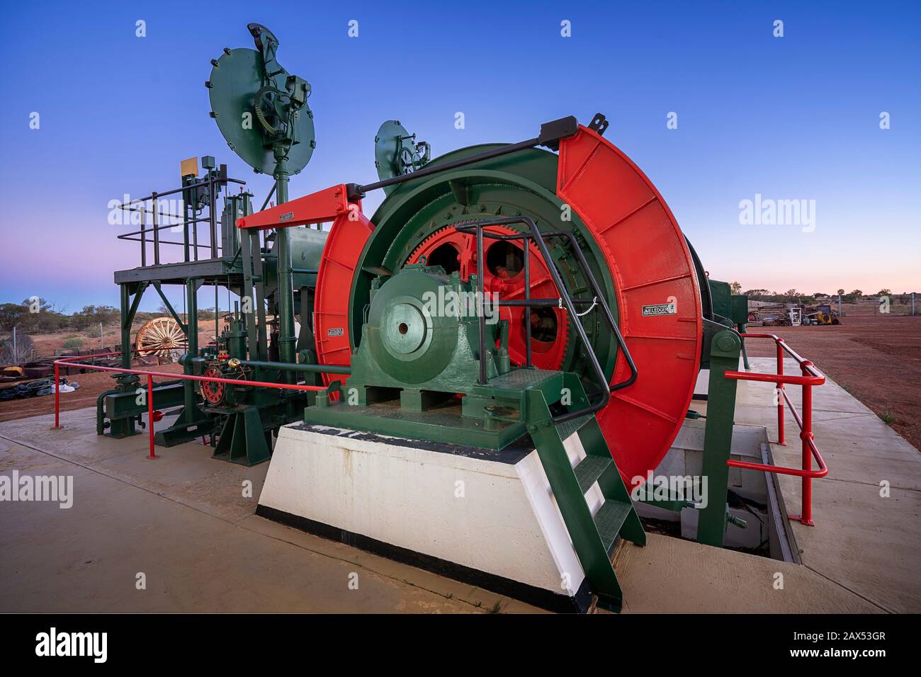 Restored Hill 60 Winder from Boogardie Gold Fields at Mt Magnet Mining ...