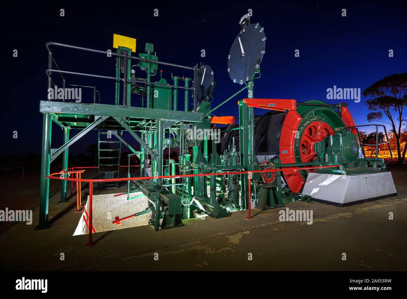 Restored Hill 60 Winder from Boogardie Gold Fields at Mt Magnet Mining ...