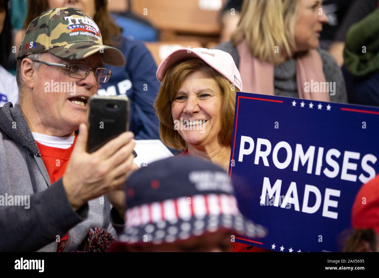 Manchester, United States. 10th Feb, 2020. Fans of United States ...