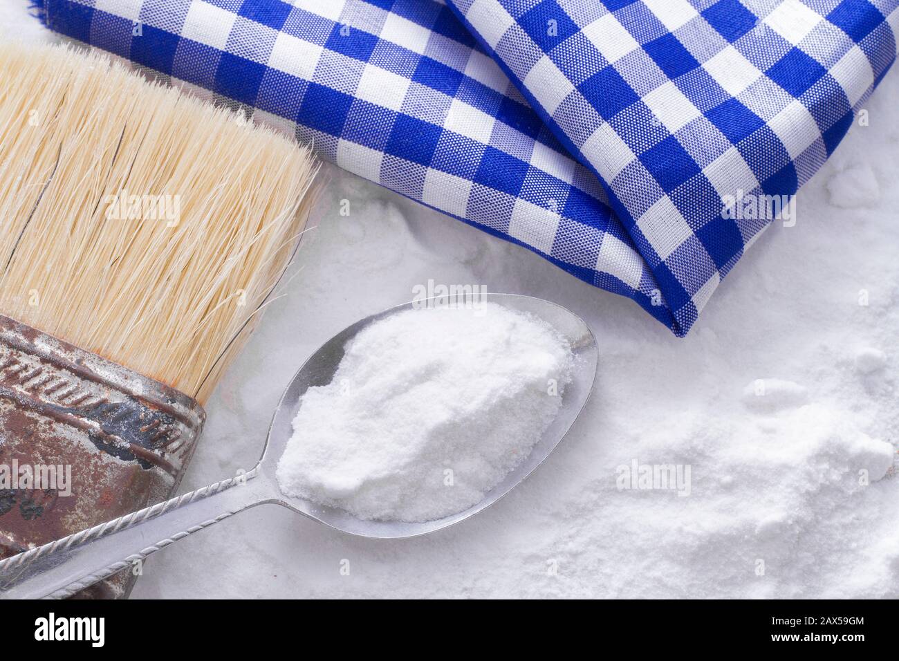 Tooth brush baking soda powder hi-res stock photography and images - Alamy