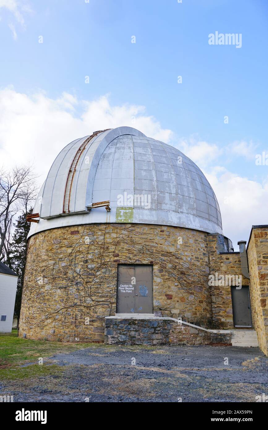 PRINCETON, NJ -3 FEB 2020- View of the old FitzRandolph Observatory ...