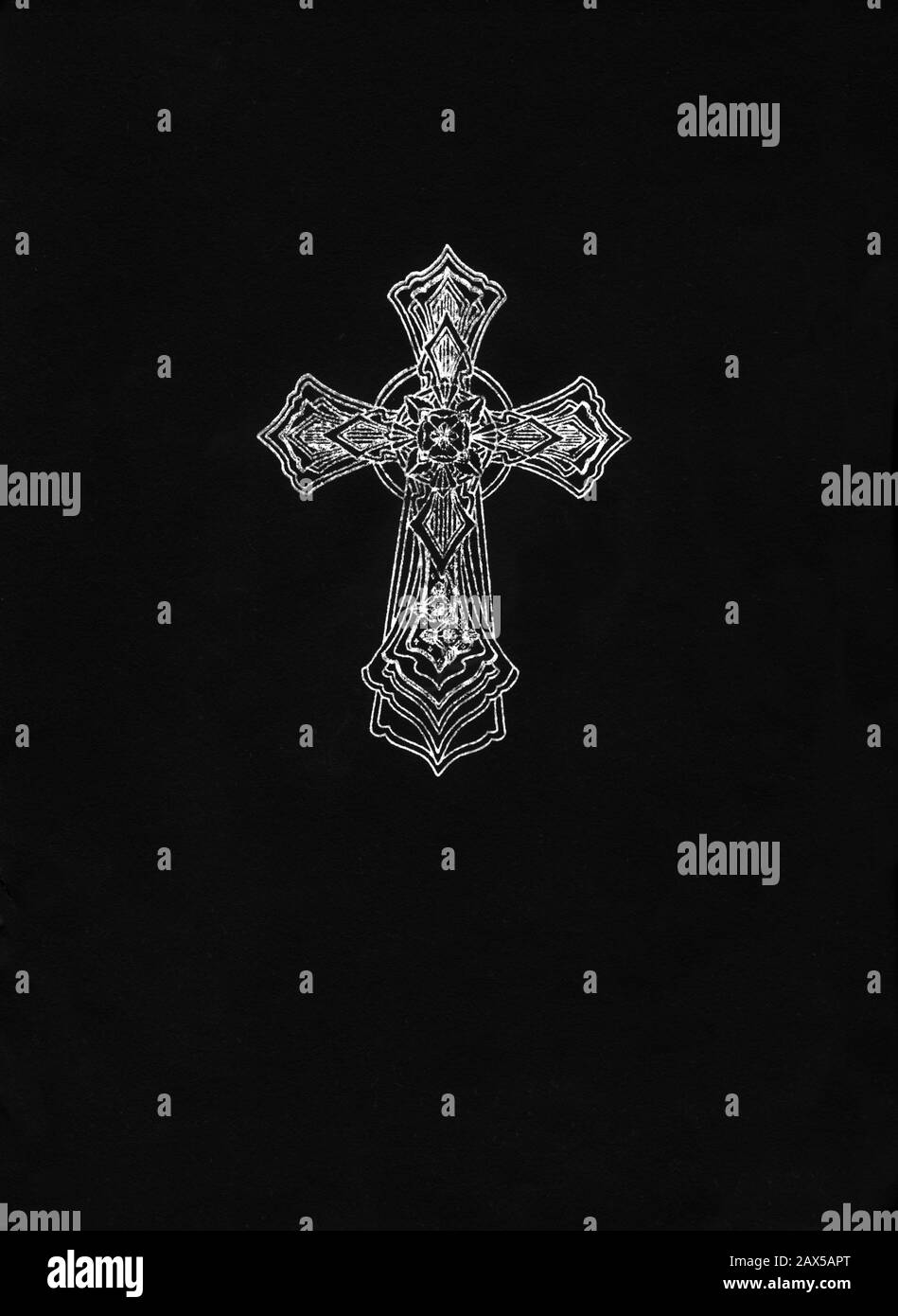 Cross church holy crucifix Black and White Stock Photos & Images - Alamy