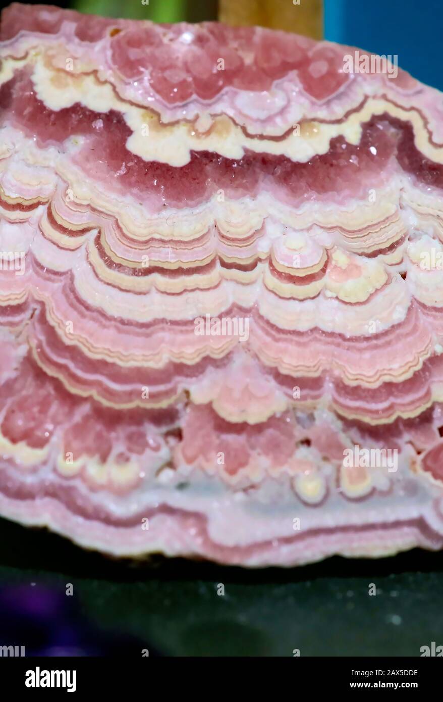 Rare geological collectors stones: A very close up color image of a ...