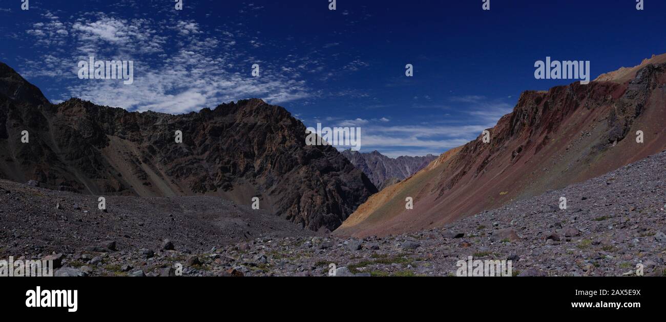 El Morado in Chile is a Mountainous Region with Colorful Sands and ...