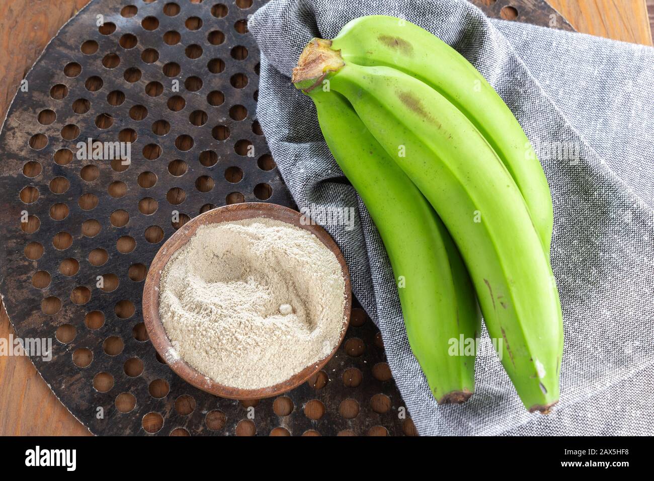 Green banana flour hi-res stock photography and images - Alamy