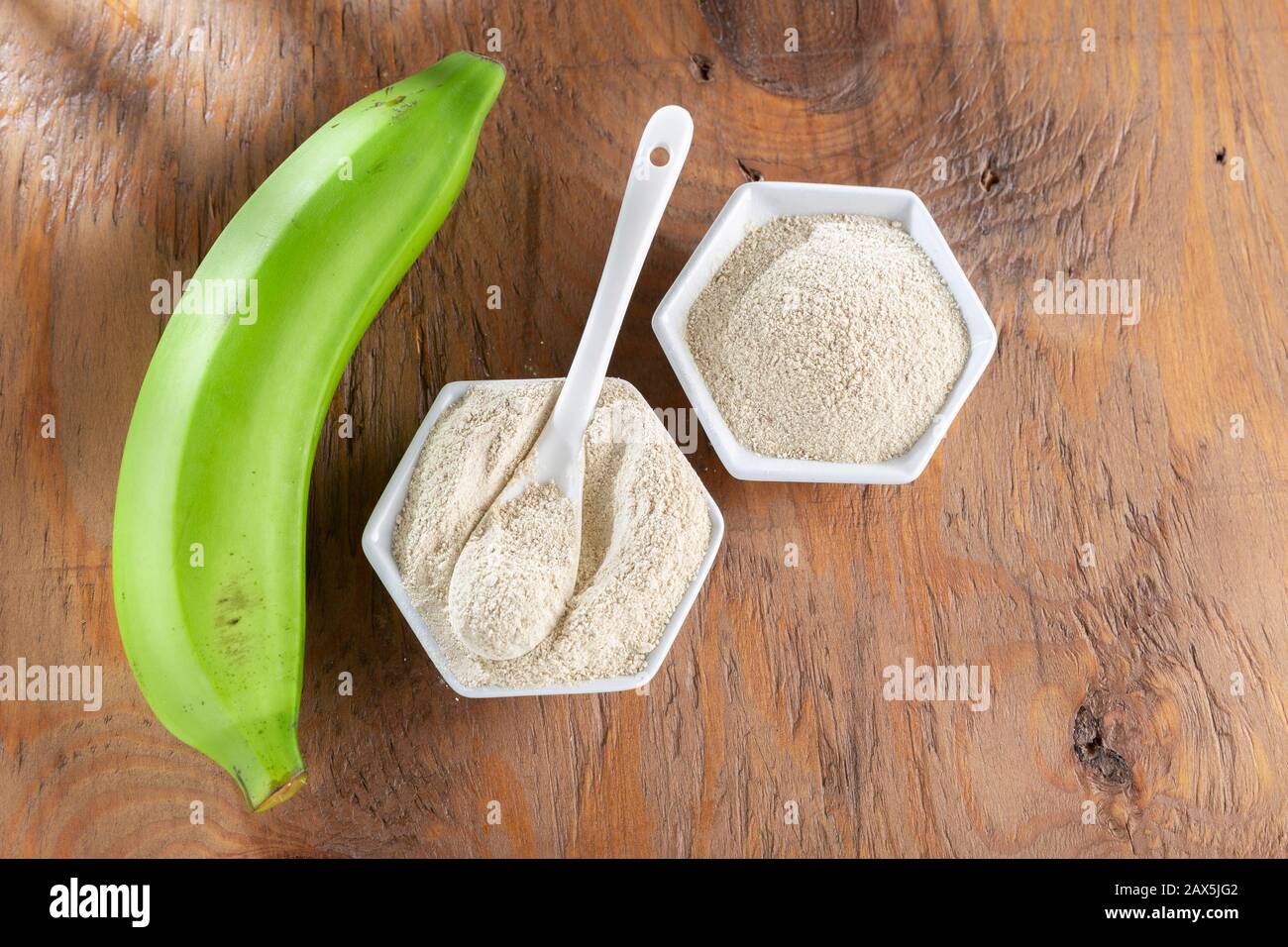 Green banana flour hi-res stock photography and images - Alamy