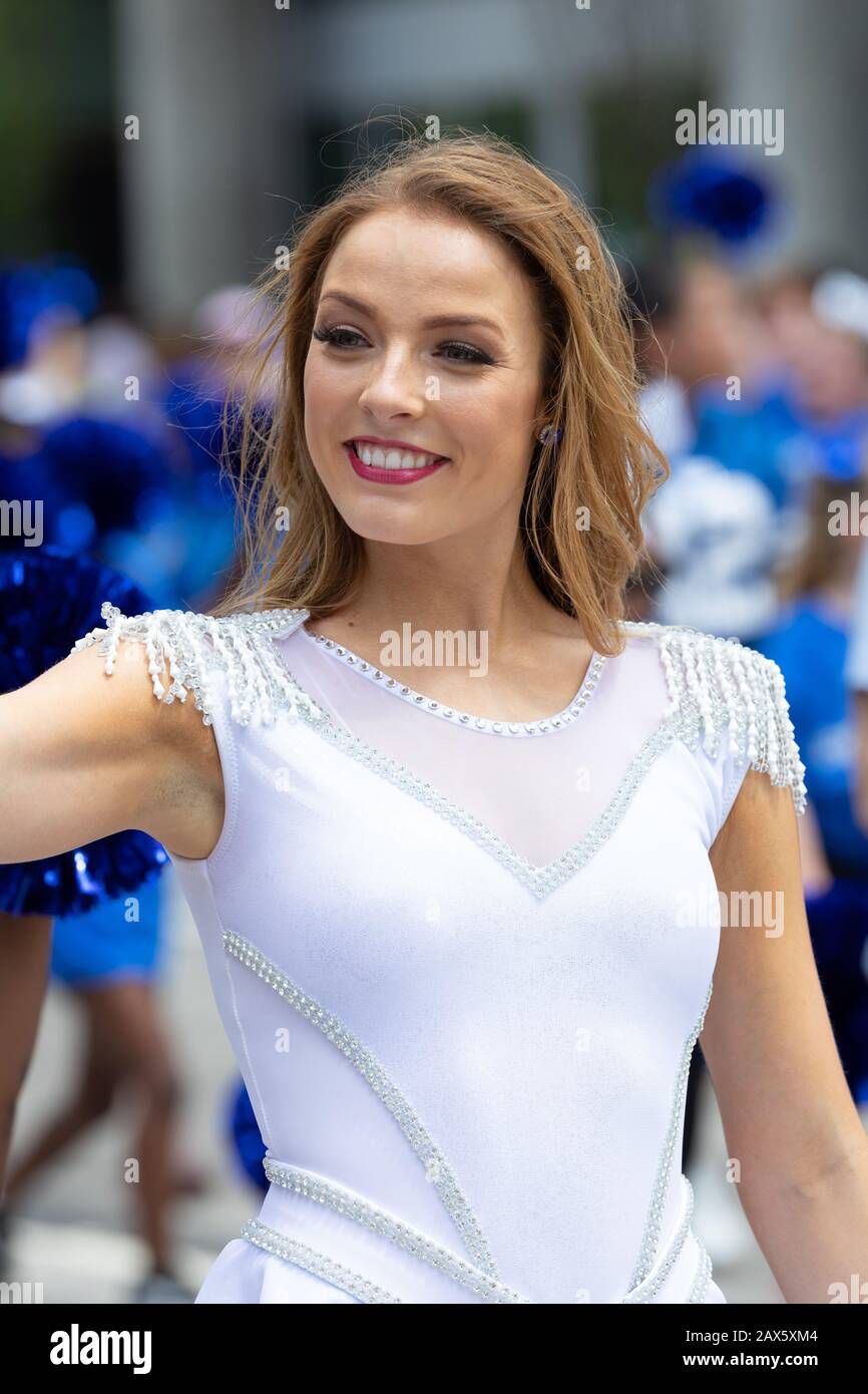 Indianapolis, Indiana, USA - May 25, 2019: Indy 500 Parade, Colts ...