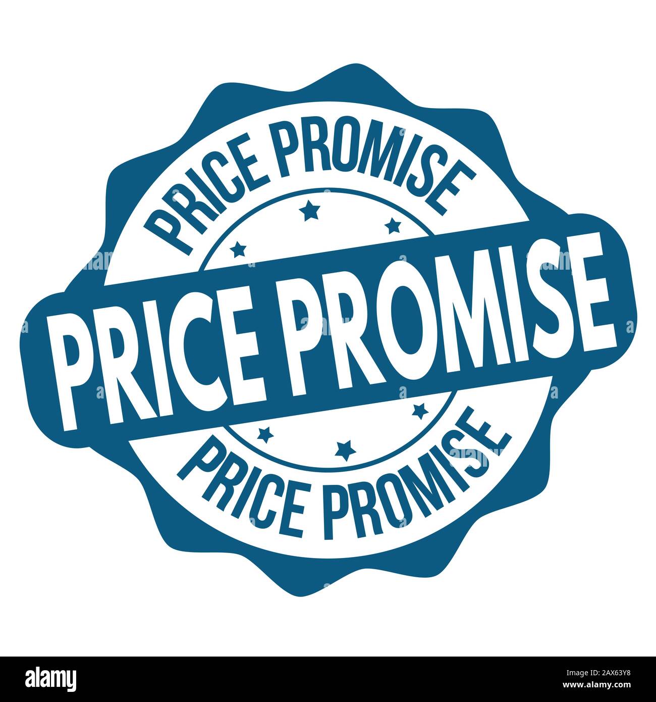 Price promise label or sticker on white background, vector illustration ...