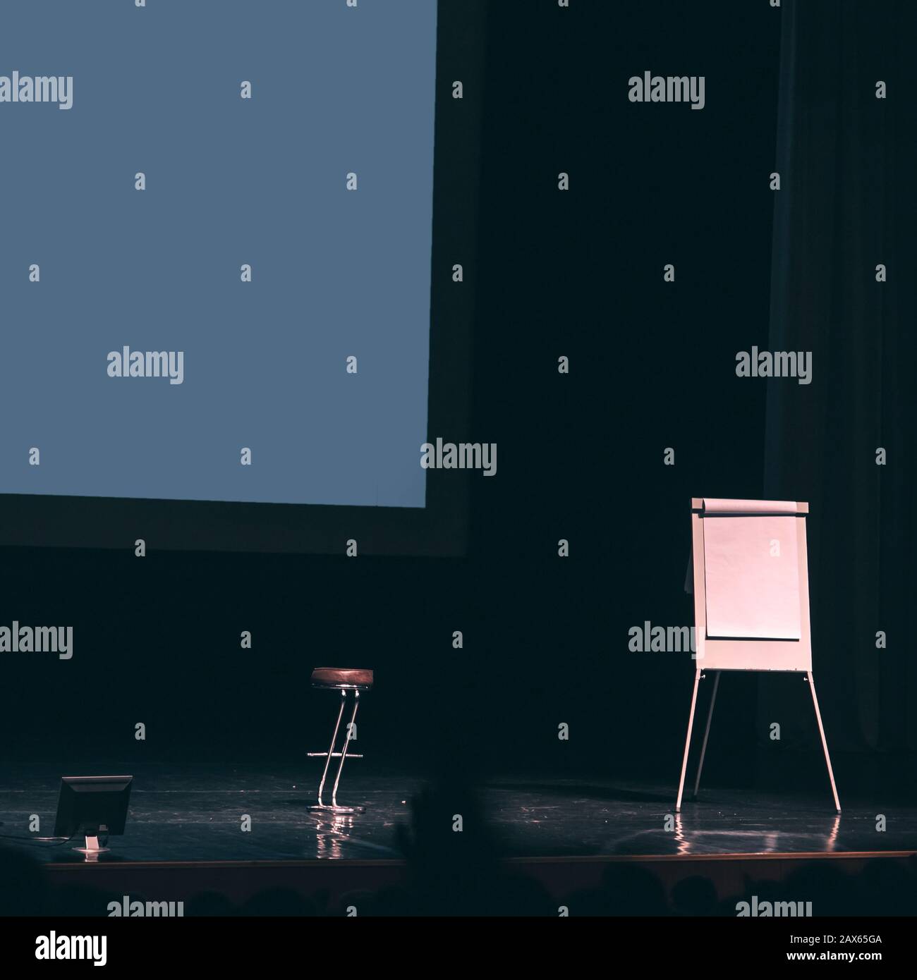 scene in the conference room prepared for a business presentation Stock ...