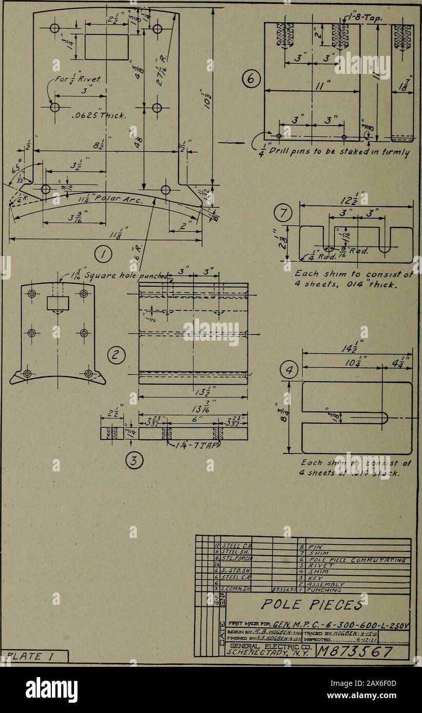 Machine drawing; a practical guide to the standard methods of graphical ...